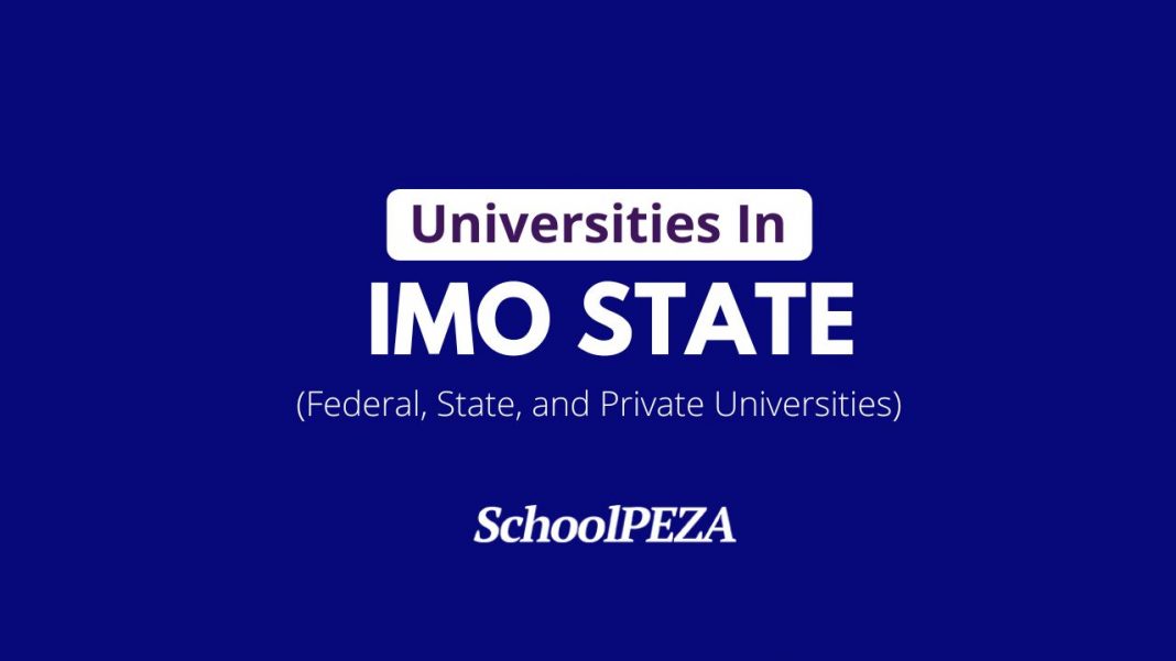 Full List of Universities In Imo State (Federal, State, and Private ...